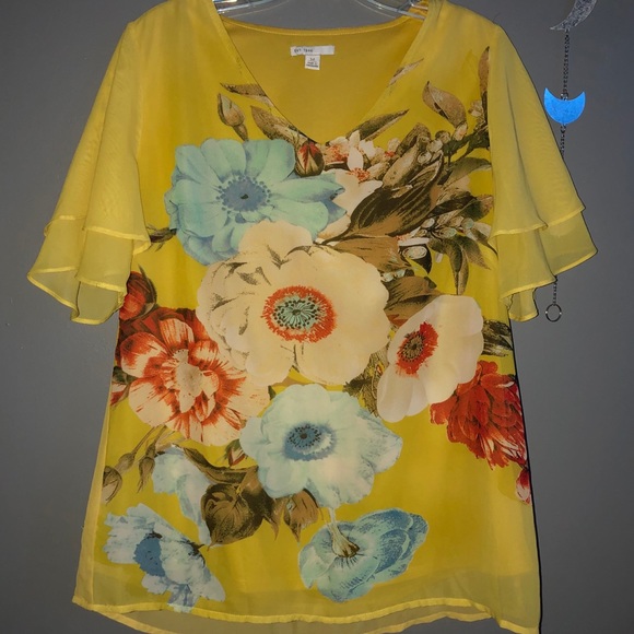 Cato | Tops | Cato Spring Dress Shirtfloral | Poshmark